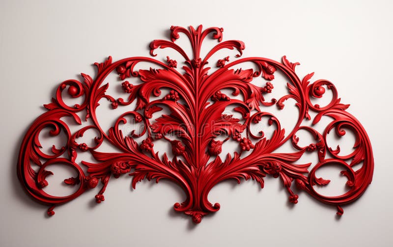 Headboard Set on White Background -Generative Ai Stock Photo - Image of ...