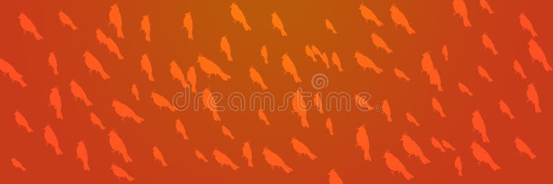 Header Background Birds Crested Bunting Stock Illustration ...