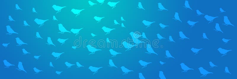 Header Background Birds House Sparrows Stock Illustration ...