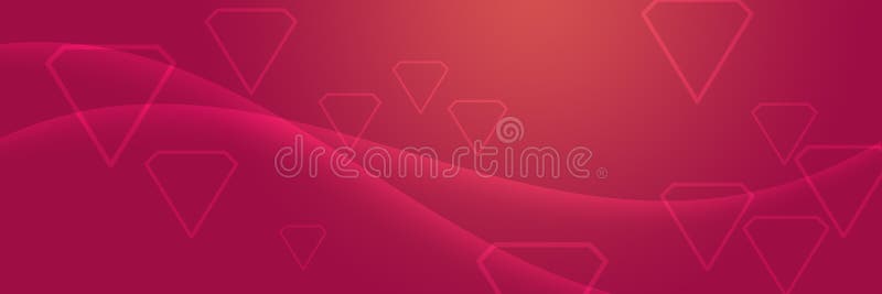 Header Background with Diamond on Red Magenta Gradient Stock ...