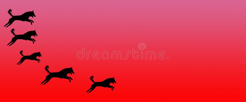 Header Background Pet Dogs Pattern on Pink Red Gradient Background ...