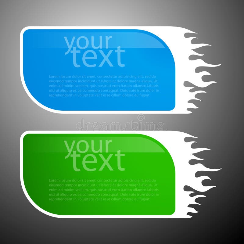 Header or Banner Design Set Stock Vector - Illustration of card, bright ...