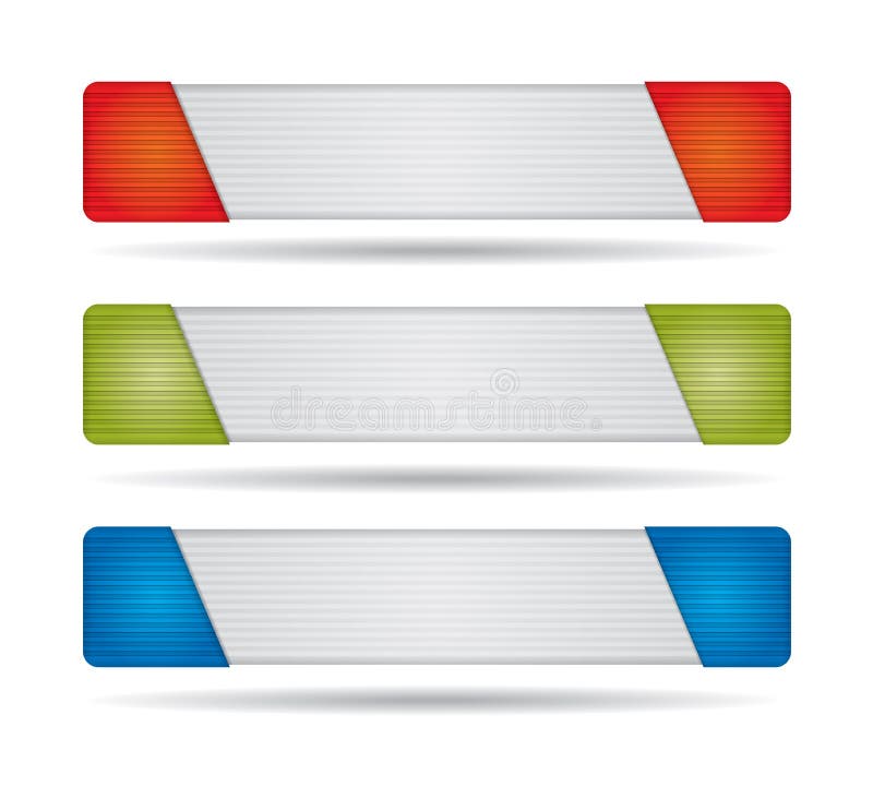 Header or Banner Design Set Stock Vector - Illustration of modern ...