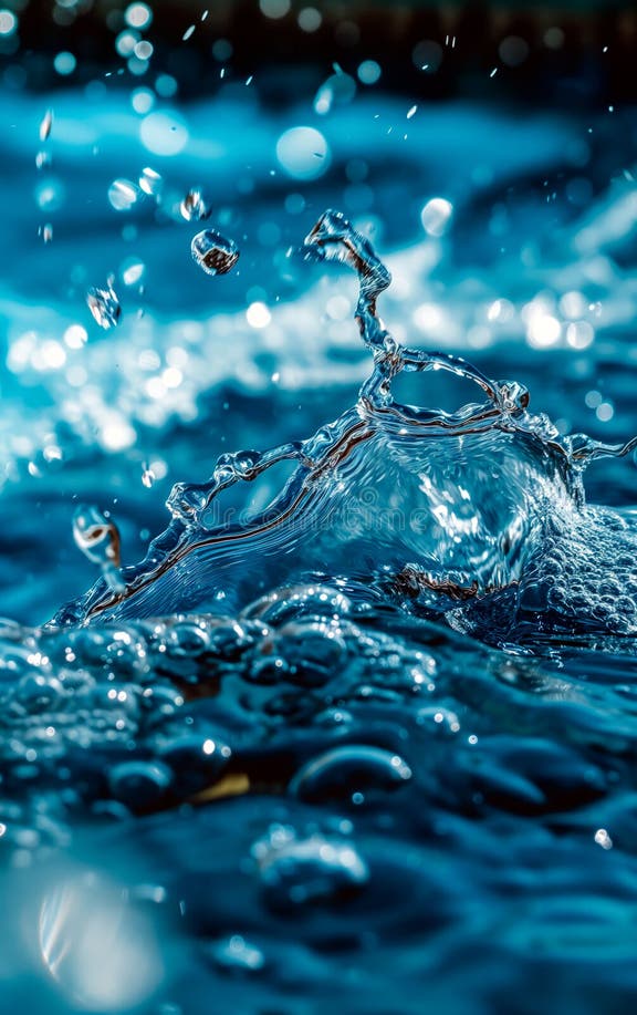 Header of Close Up Water Splash. Stock Illustration - Illustration of ...