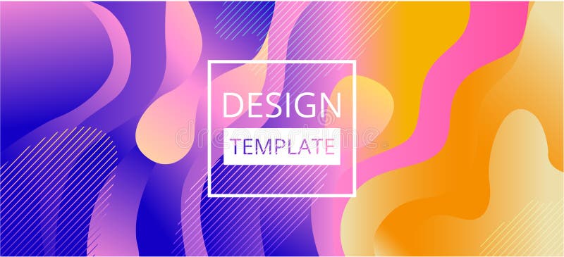 Header Design Template. Liquid Website Design in Pink and Orange Color ...