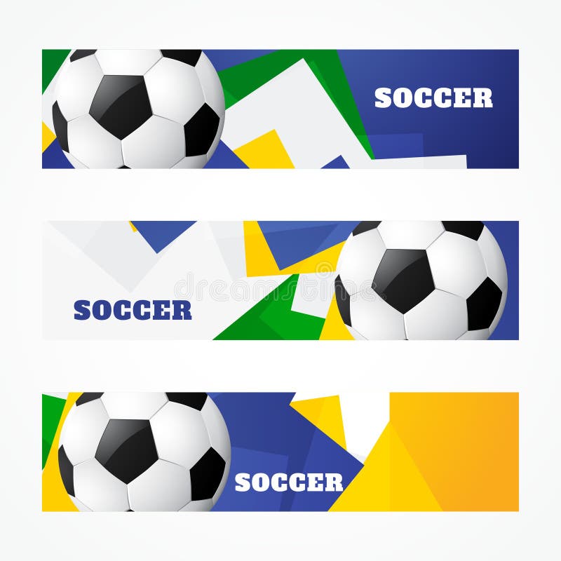 Web Header Or Banner Design For Football Tournament With Soccer Stock ...