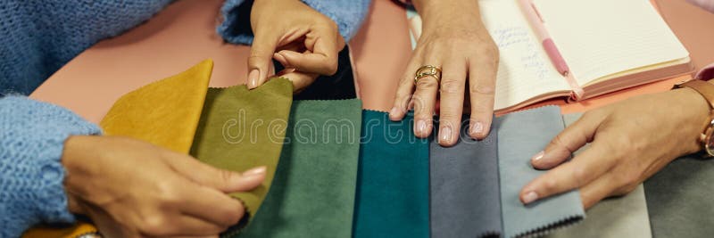 Header Image of Female Designers Selecting Color on Textile Samples at ...