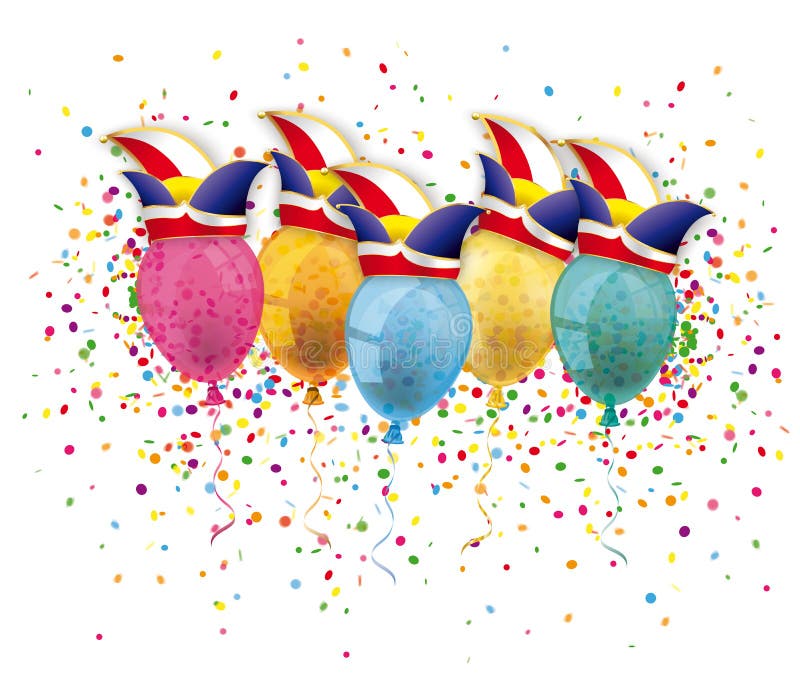 Carnival Confetti Ribbons Festoon Stock Vector - Illustration of ...