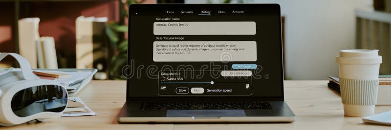 Header of Laptop with Messages on Screen Stock Photo - Image of ...