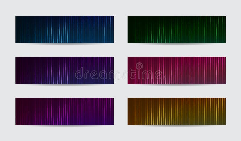 Header Modern Design Element Set Colors Concept Stock Illustration ...