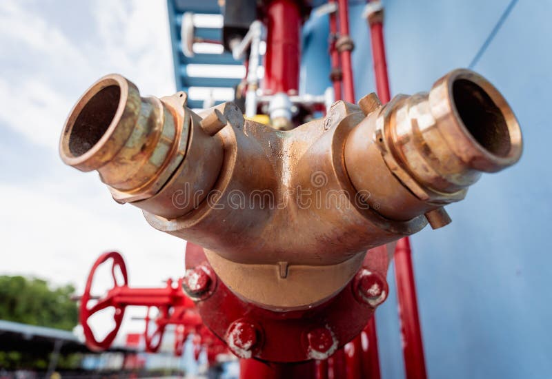 Header Pipes Valve Zone and Fire Alarm Control System at Industrial ...