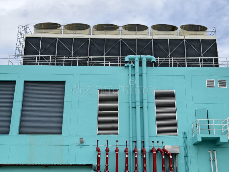 Header Pipes Valve Zone and Fire Alarm Control System at Industrial ...