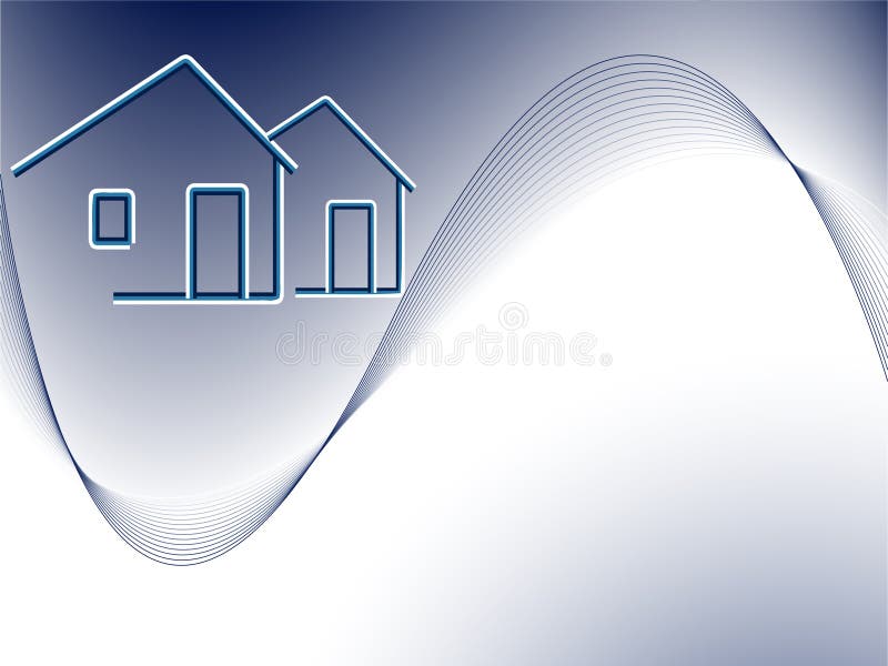 Header for real estate stock vector. Illustration of blue - 7603706