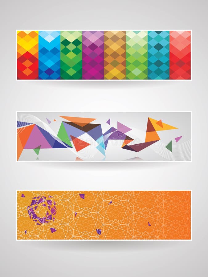 Header set 5 stock vector. Illustration of square, rectangle - 37785511