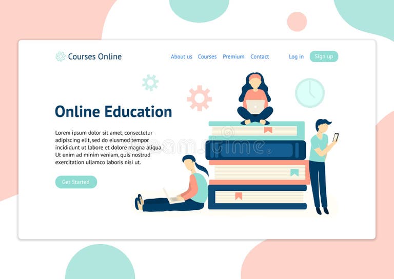 Education School Online Learning Brochure Stock Illustrations – 768 ...