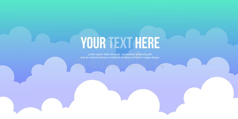 Cloud Style Header Website Collection Stock Vector - Illustration of ...