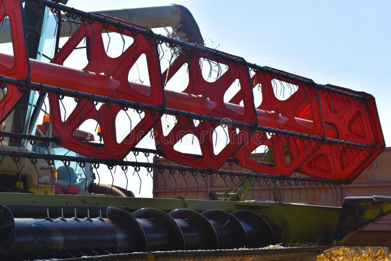 Header, Working Machine for Working in the Field. Stock Photo - Image ...