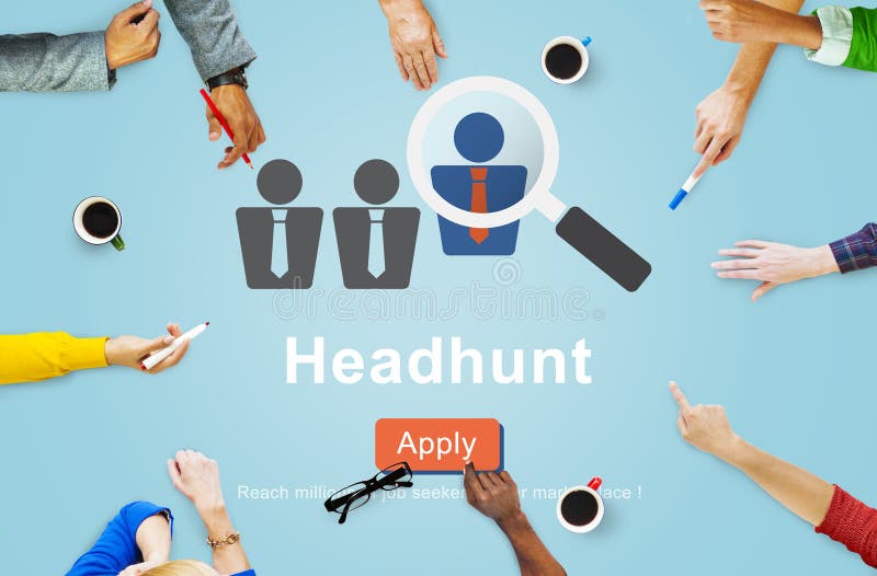 Headhunt Headhunting Hiring Human Resources Concept Stock Image - Image ...