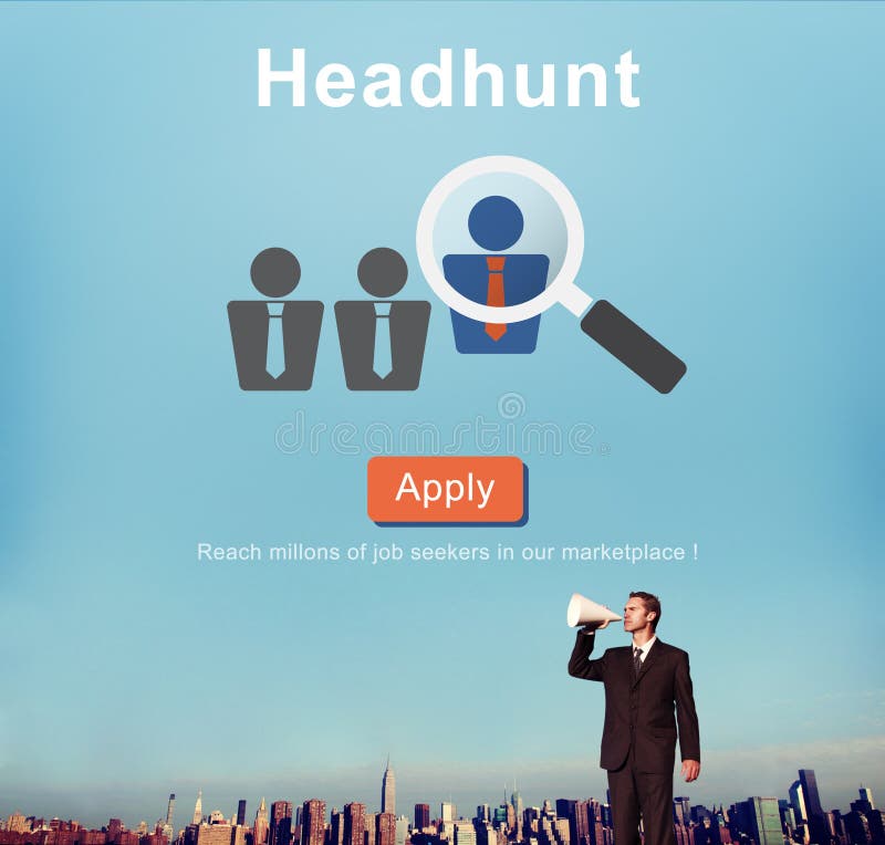 Headhunt Recruitment Scouting Hiring Employment Concept Stock Image ...