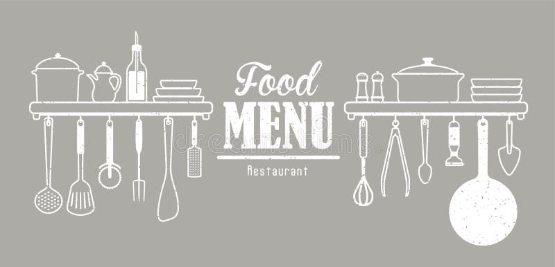 Heading Part Illustration of the Menu Table of the Restaurant Etc Stock ...