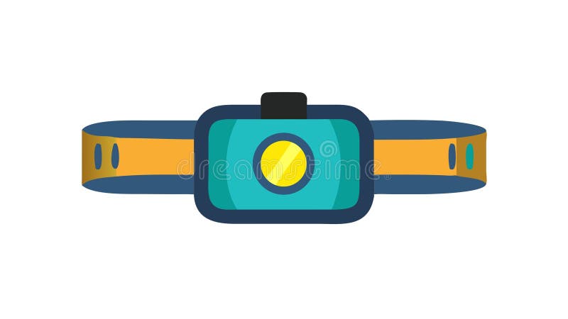Headlamp or Headlight Vector Graphic, Light and Exploration Icon ...