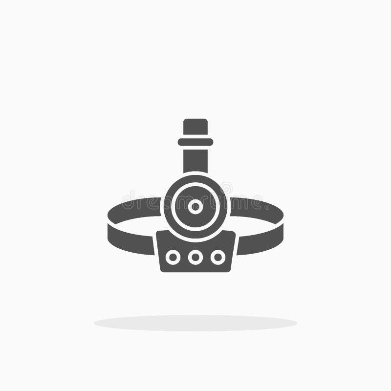 Headlamp icon cartoon stock vector. Illustration of headlight - 88212492