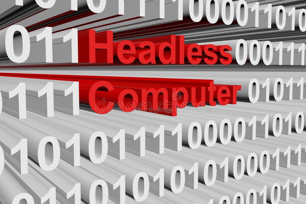 Headless computer stock illustration. Illustration of tech - 94057374