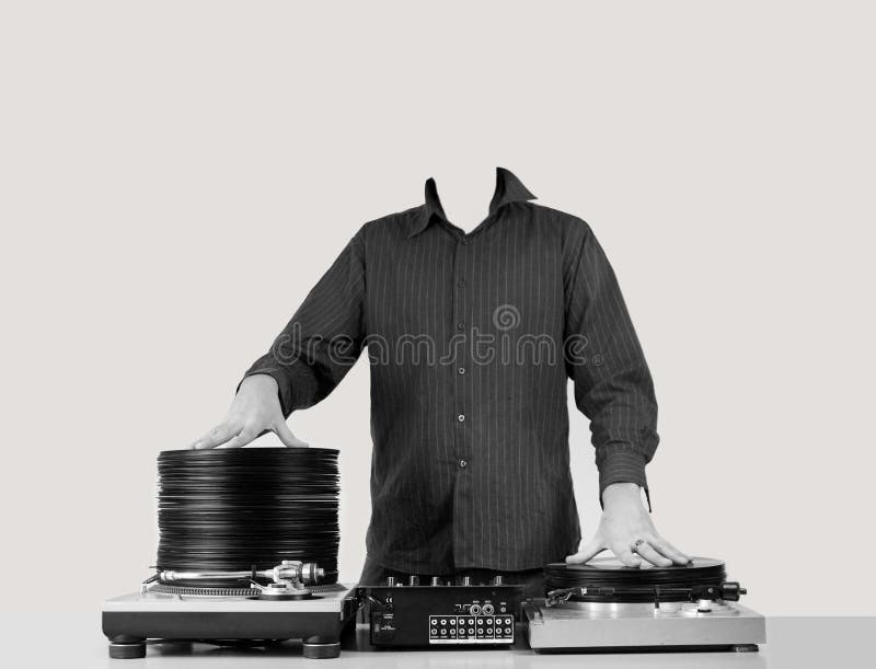 Headless dj stock photo. Image of club, funny, spin, play - 3633686