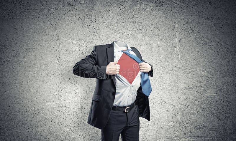 Headless super businessman stock image. Image of active - 78885505
