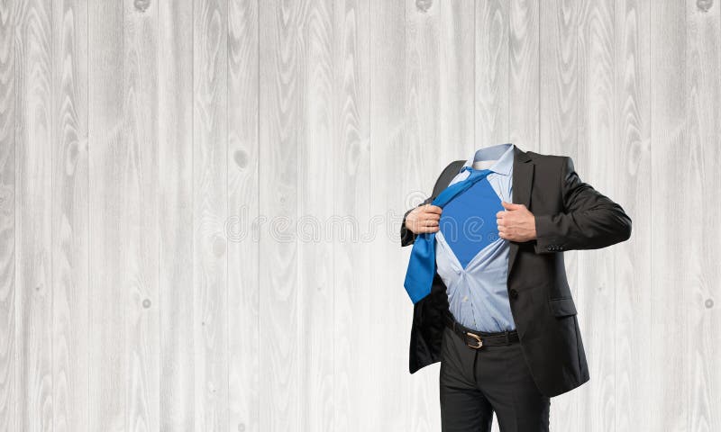 Headless super businessman stock image. Image of faceless - 79007905
