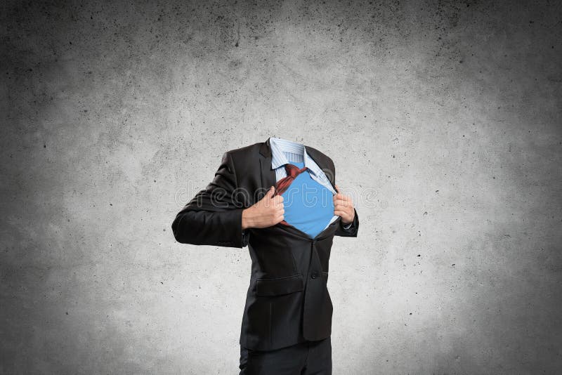 Headless super businessman stock image. Image of active - 79061851