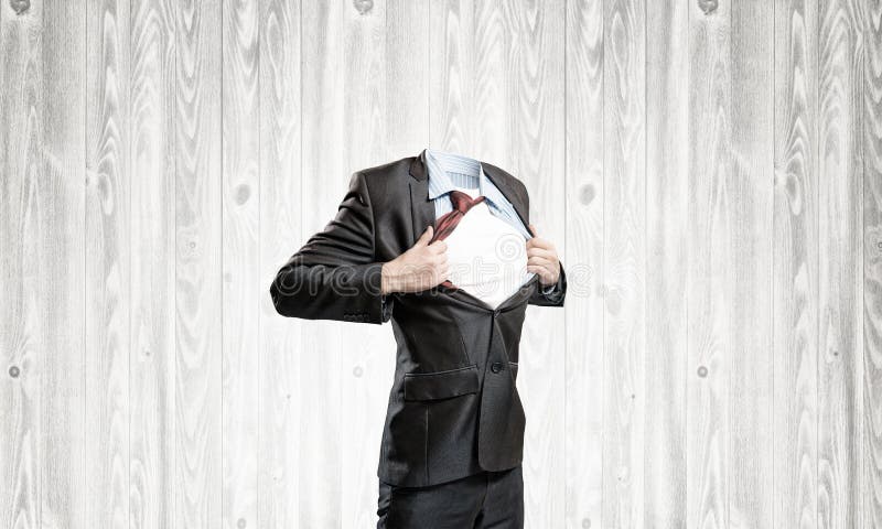Headless super businessman stock photo. Image of headless - 84184434