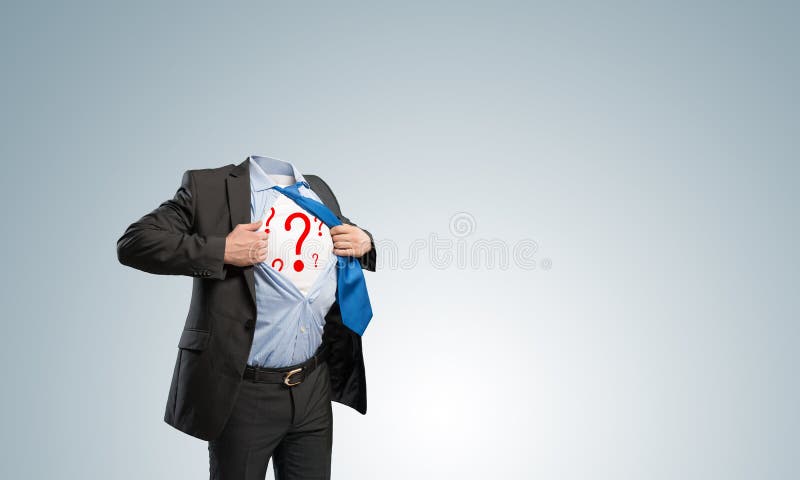 Headless super businessman stock image. Image of person - 84983021