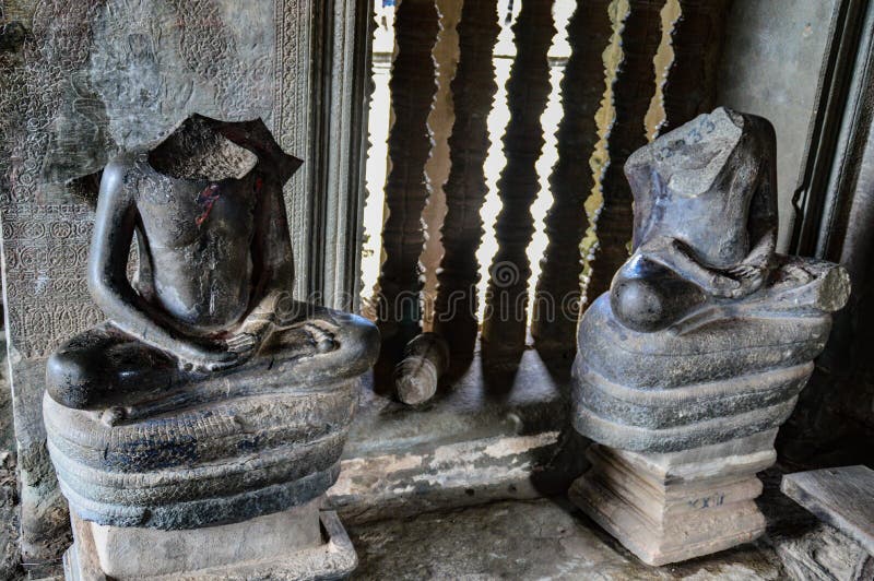 Headless stock image. Image of statues, stone, asia, angkor - 96856949