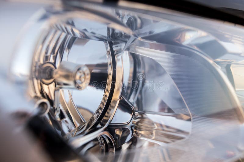 Headlight from Auto As an Abstract Background Stock Photo - Image of ...