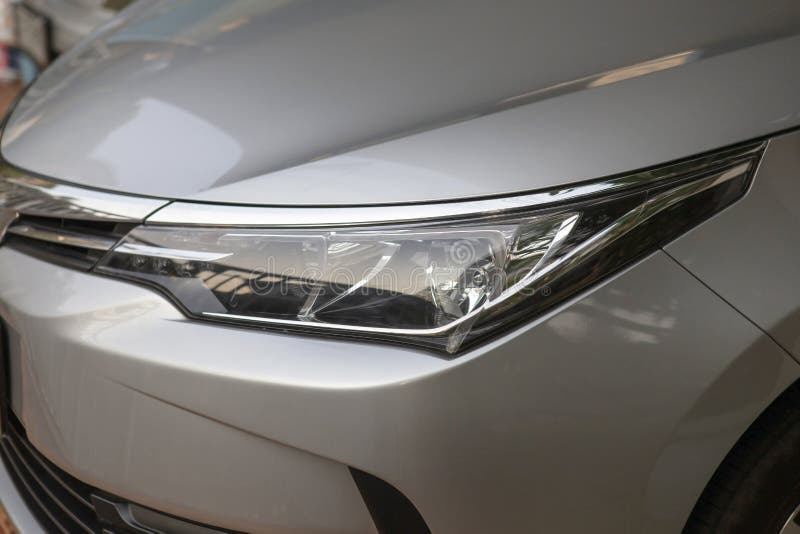 Headlight of Car stock image. Image of modern, corolla - 142859999