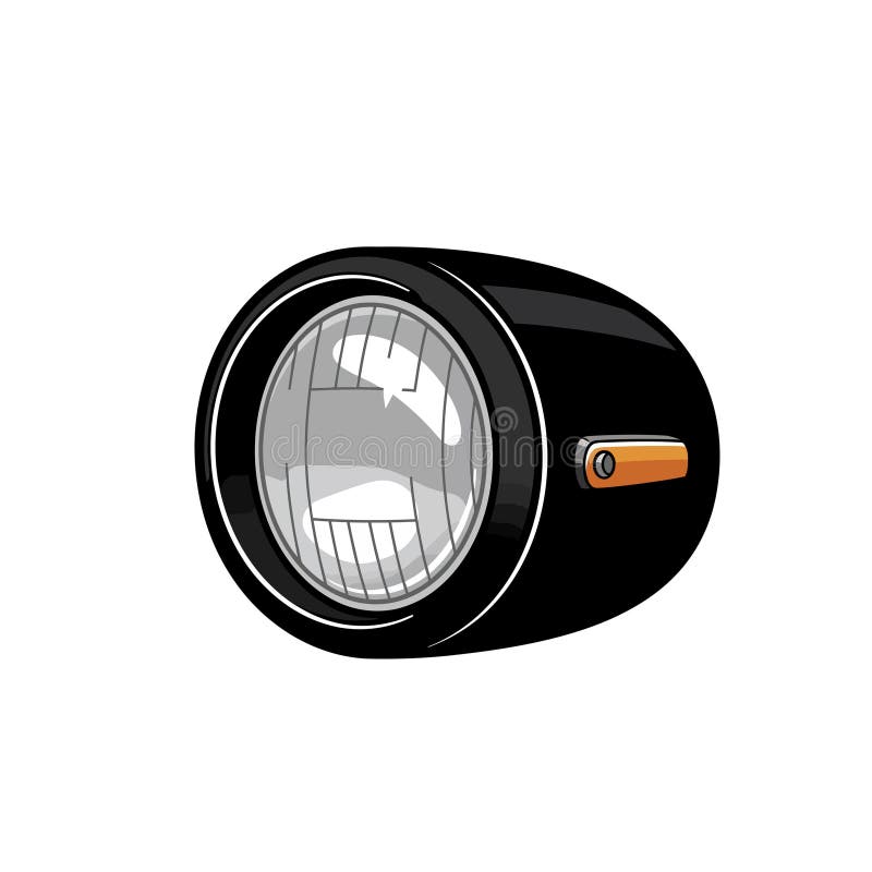 Headlight clip art stock vector. Illustration of bulb - 371556190
