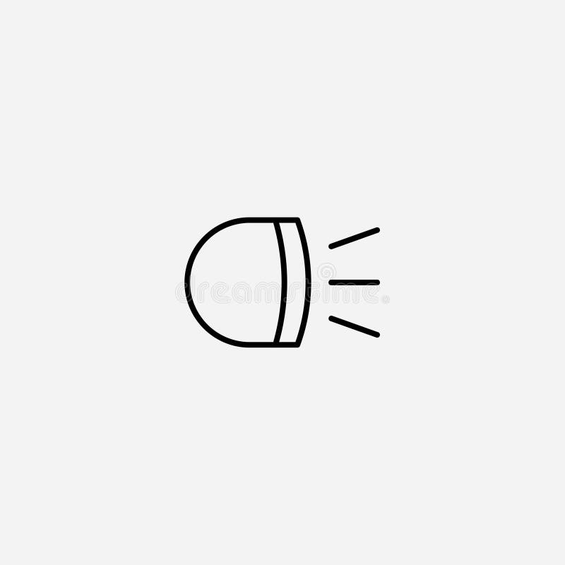 Headlight Vector Icon Sign Symbol Stock Vector - Illustration of door ...