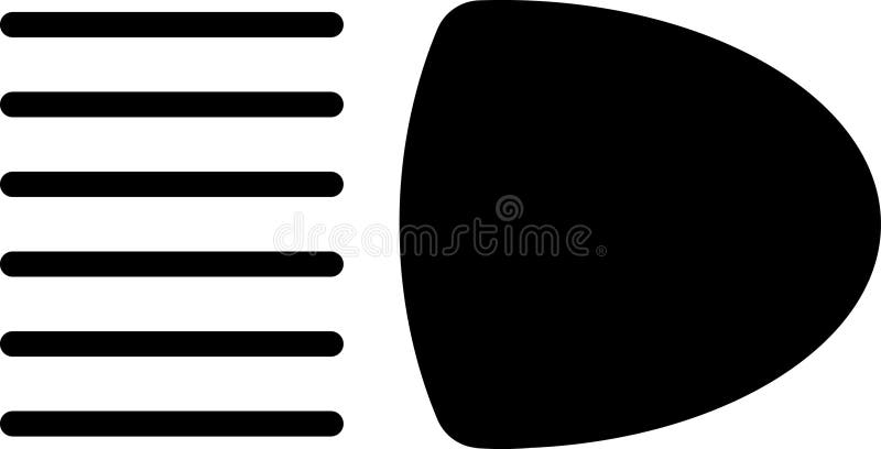 Headlight, Light Indicator Dashboard Icon. Vector High Beam. Car Light ...
