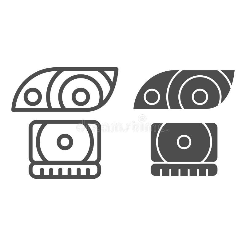 Headlight Thin Line Icon. Lamp Vector Illustration Isolated on White ...