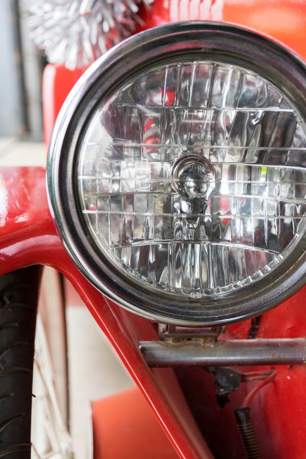 Headlight old stock photo. Image of closeup, style, front - 65008560
