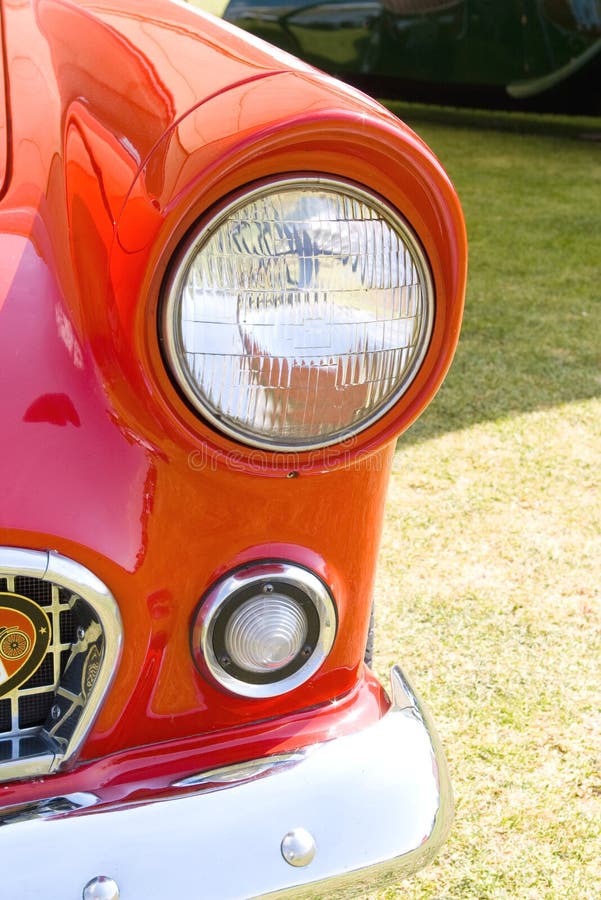 Headlight red mini stock image. Image of metal, hotrod - 5917345
