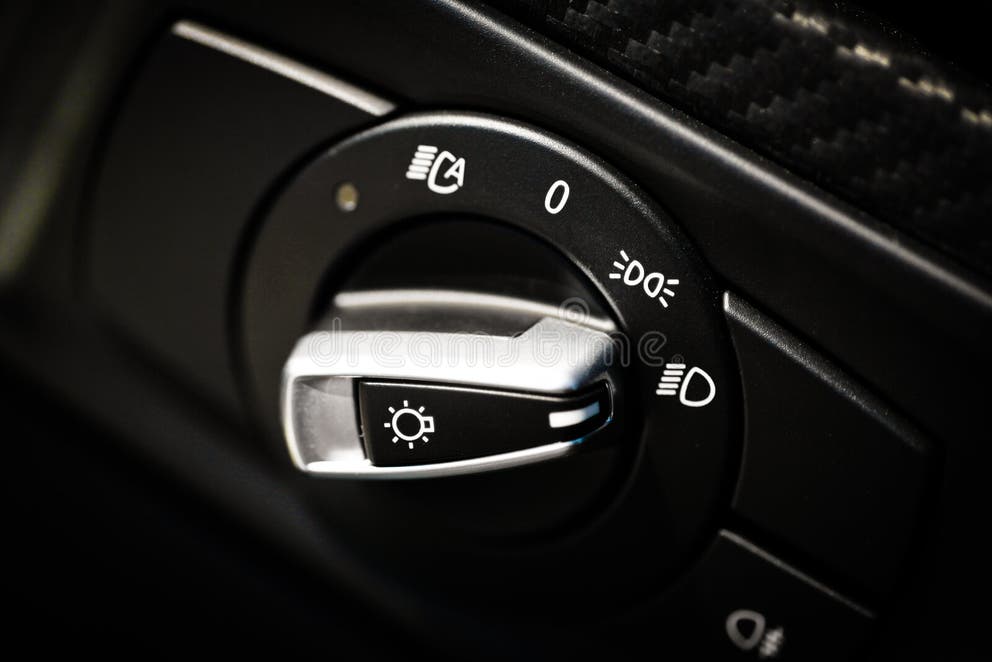 Headlights button stock image. Image of control, equipment - 32968275