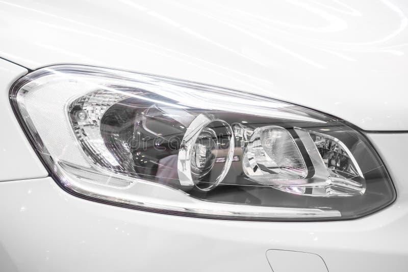 Headlights lamp car stock photo. Image of front, reflection - 78426766