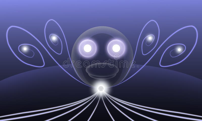 The Headlights Translucent Abstract Cartoon Stock Illustration ...