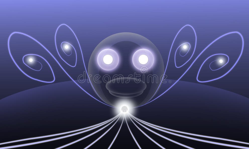 The Headlights Translucent Abstract Cartoon Stock Illustration ...
