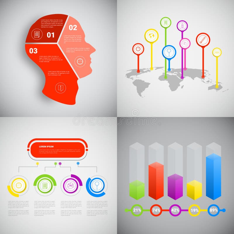 Headline Infographic Set Design Business Data Graphic Collection ...