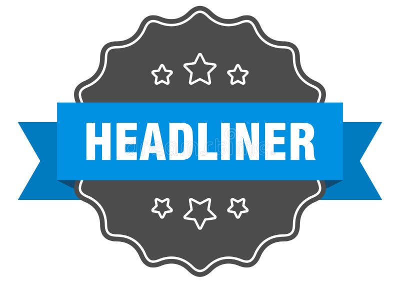Headliner label stock vector. Illustration of template - 160027727