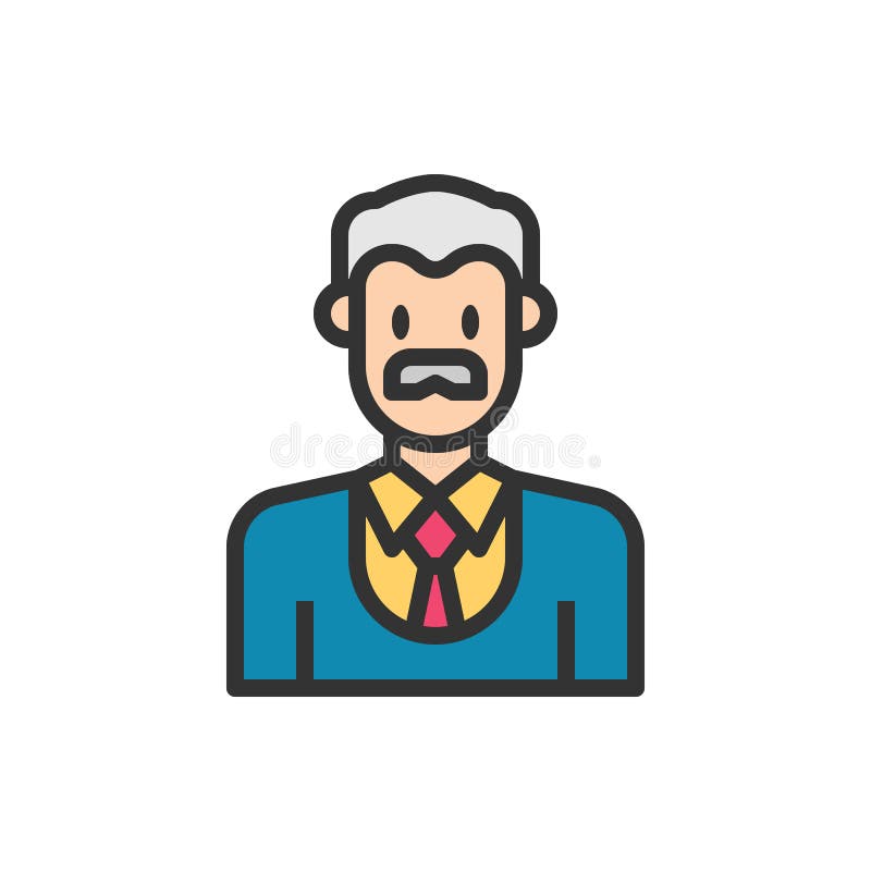 Headmaster Icon Vector Illustration Stock Vector - Illustration of icon ...
