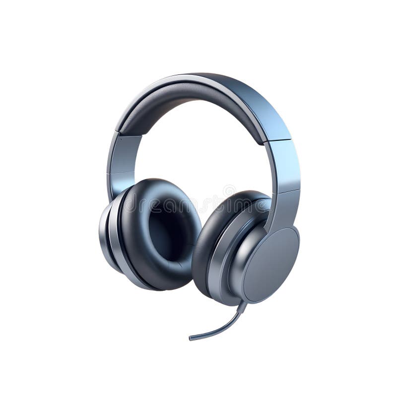 Headphone Headset Icon 3d Render Illustration with Ultra Layer Stock ...